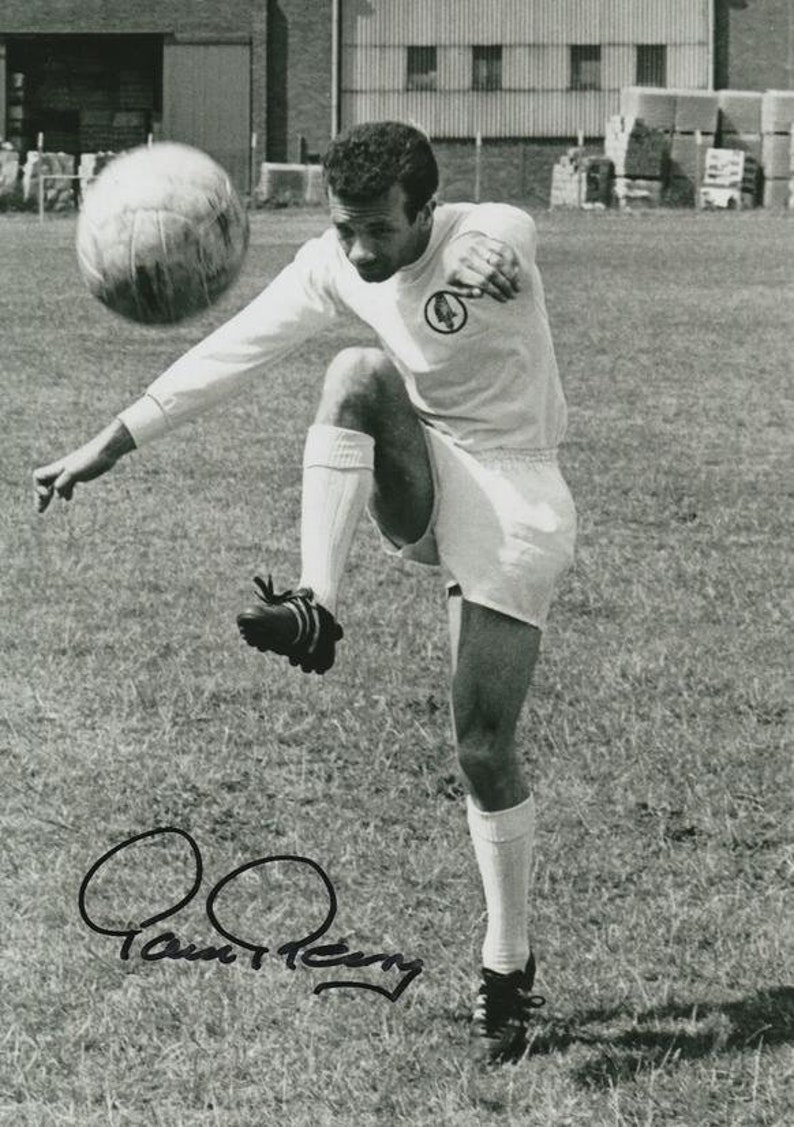 Paul Reaney Leeds United Hand Signed Action Photo Autograph. Proof ...
