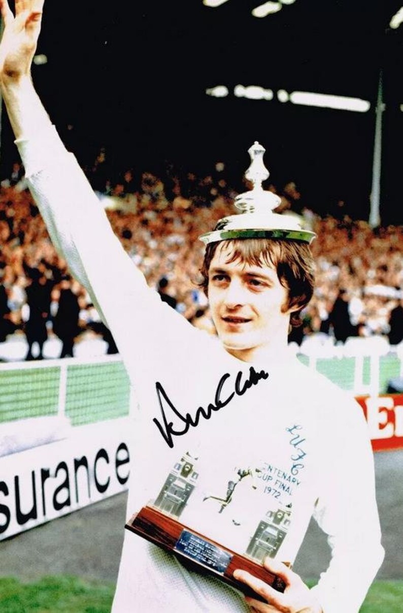 Allan Clarke Leeds United Hand Signed 1972 FA Cup Goal Photo Autograph ...
