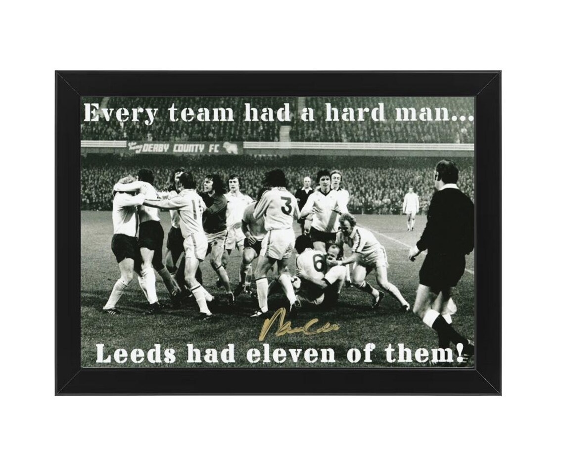 Allan Clarke Leeds United Hand Signed Hard Man Photo Autograph. Proof ...