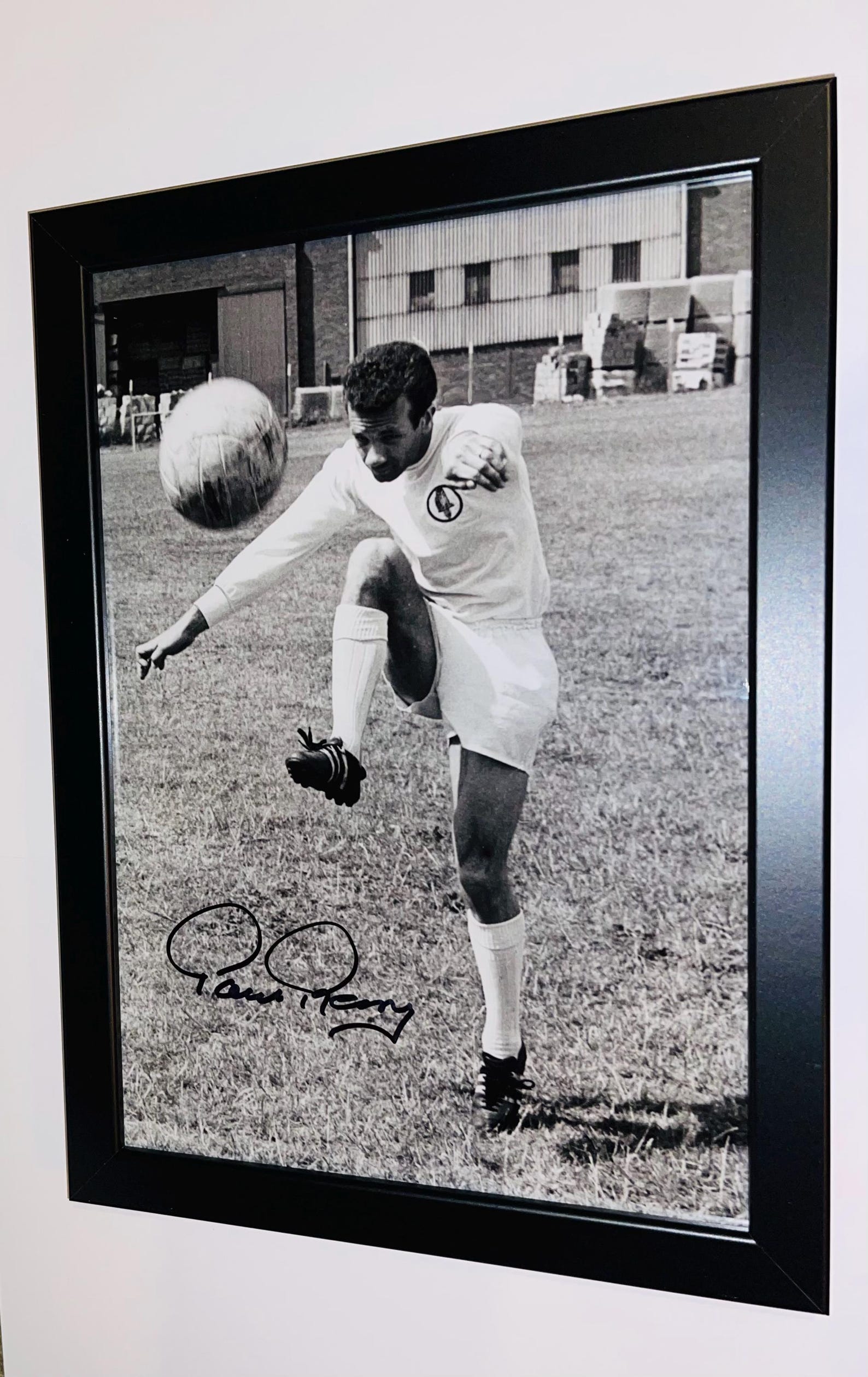 Paul Reaney Leeds United Hand Signed Action Photo Autograph. Proof ...