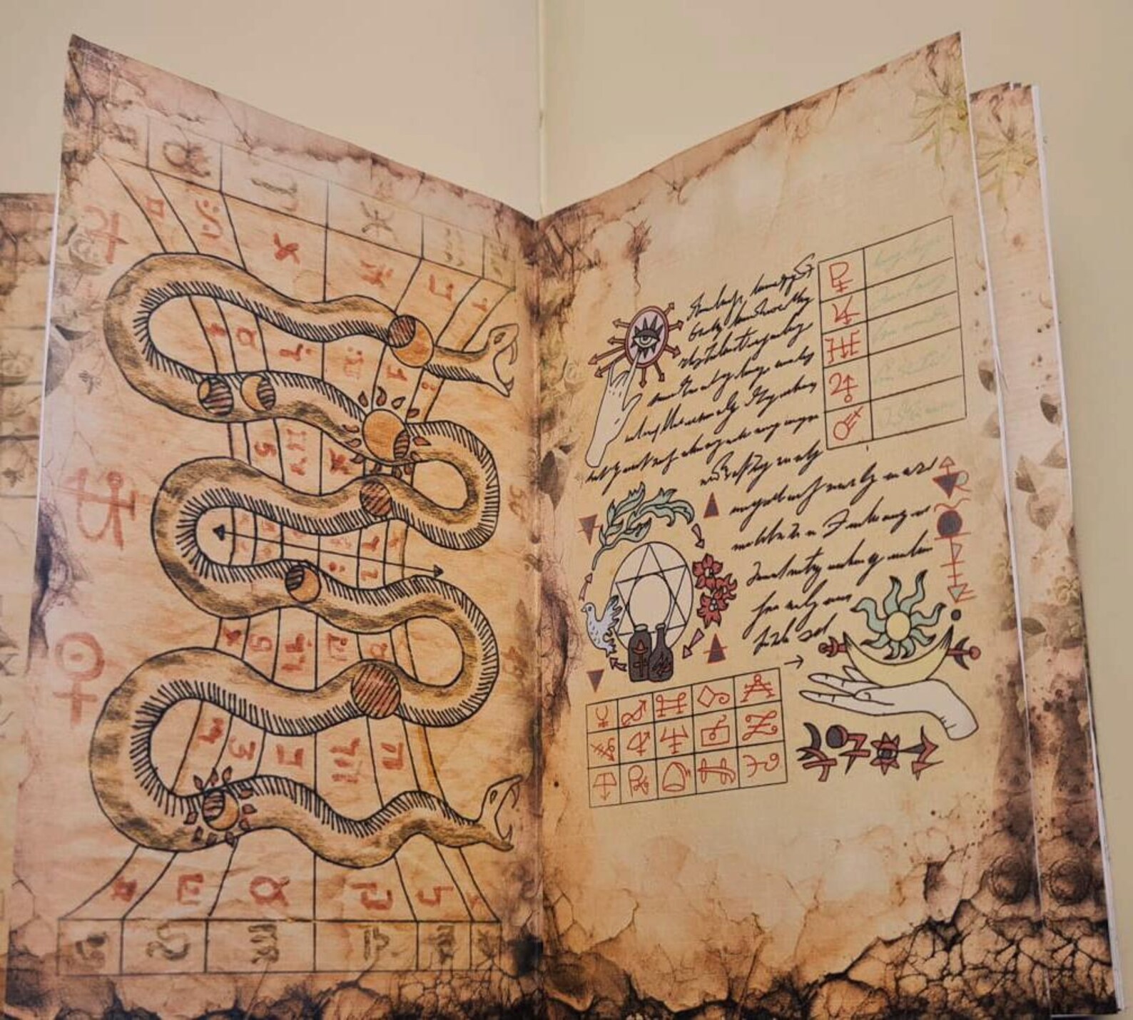 3D Magic Book Spells, Junk Journal, Scary Halloween Labels, Ephemera ...