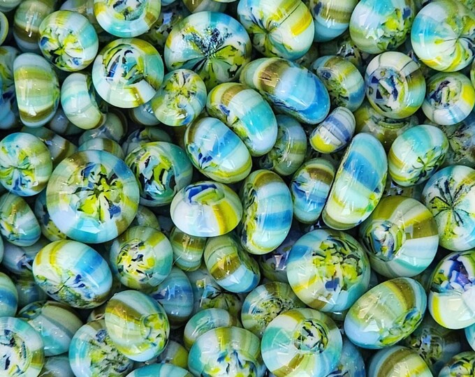 Coe 90 Glass Dots: Red Green White Baubles - 1 Oz Murrini, Murrine ...