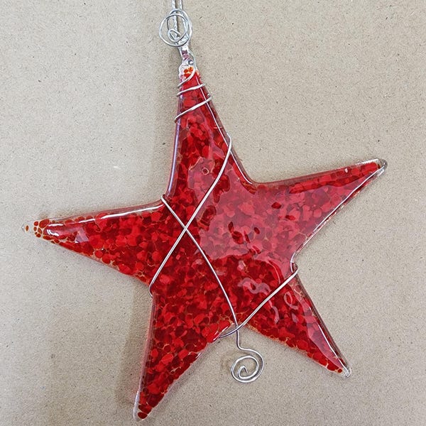Fused Glass Star - Etsy