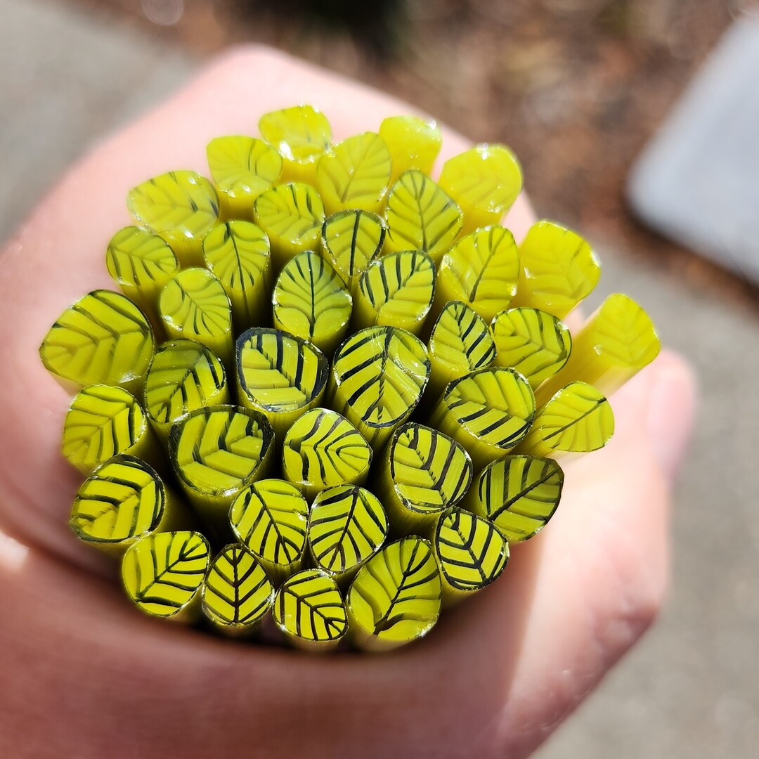 Coe 90 Leaf: so Swamped 1 Oz Murrini Murrine Millefiori Vitrigraph Cane ...