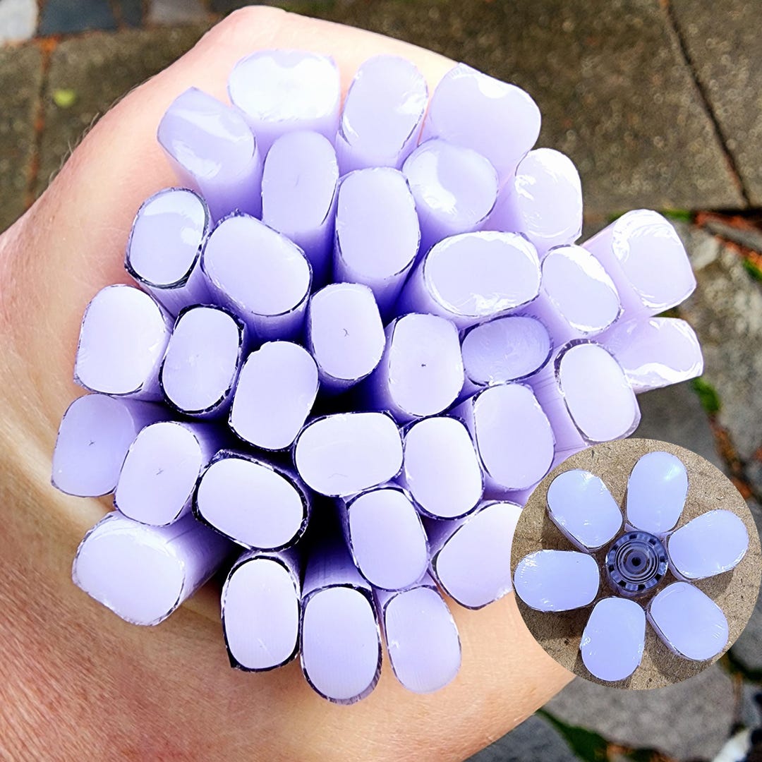 Coe 96 Flower Petal: Grape Cotton Candy - 1 Oz Murrini Murrine ...