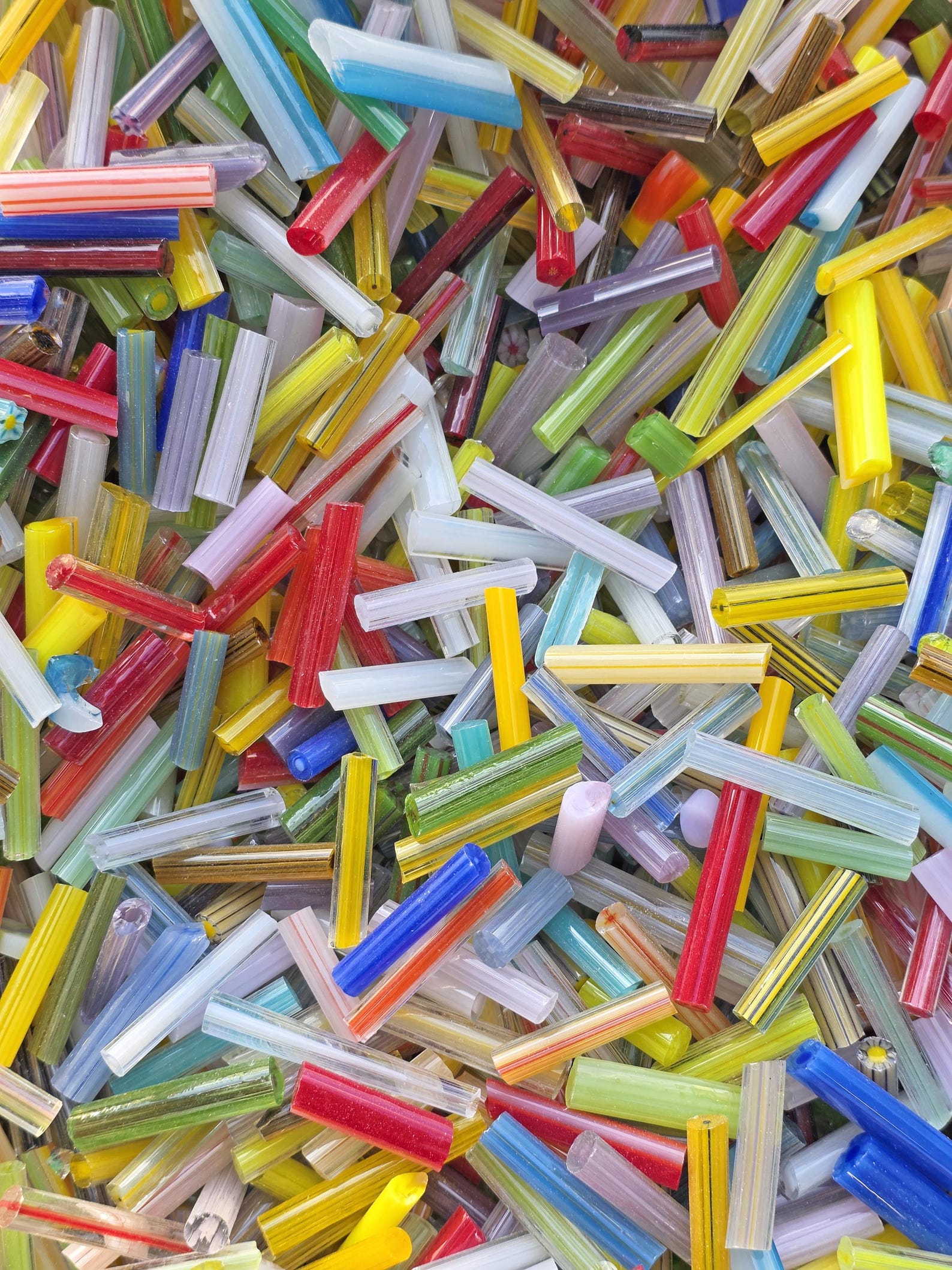 SALE Coe 96 HALF POUND of Assorted Vitrigraph Murrini Scrap Glass With ...