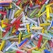 COE 96 HALF POUND of Assorted Vitrigraph Murrini Scrap Glass With Lots ...