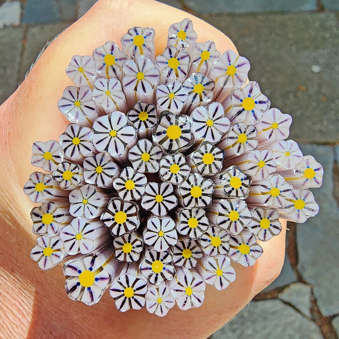 Coe 96 Flower: Pretty Purple - 1 Oz Murrini Murrine Millefiori ...