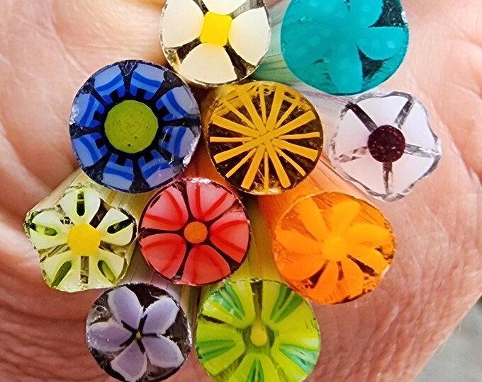 Coe 96 Floral Mix: Assorted - 1.5 Oz Murrini Murrine Millefiori ...