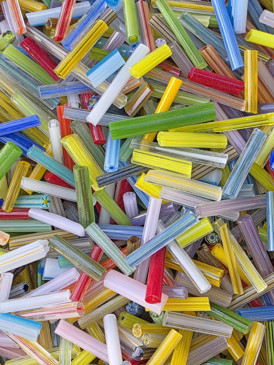 SALE Coe 96 HALF POUND of Assorted Vitrigraph Murrini Scrap Glass With ...