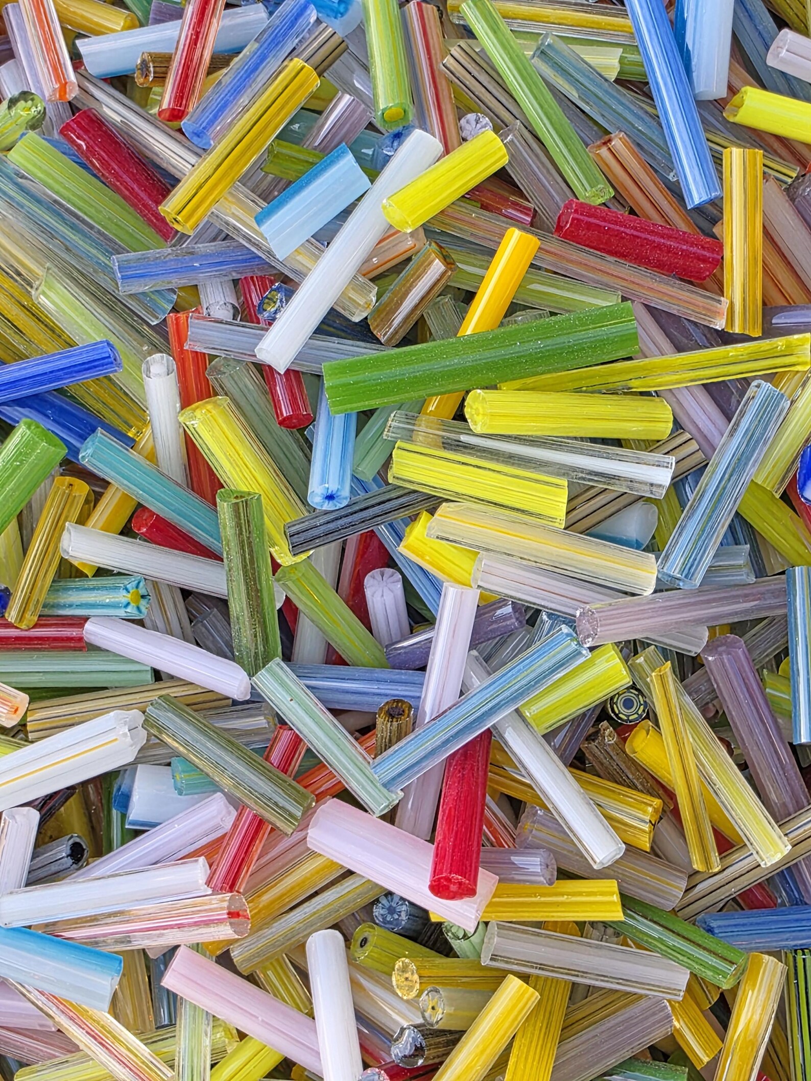 SALE Coe 96 HALF POUND of Assorted Vitrigraph Murrini Scrap Glass With ...