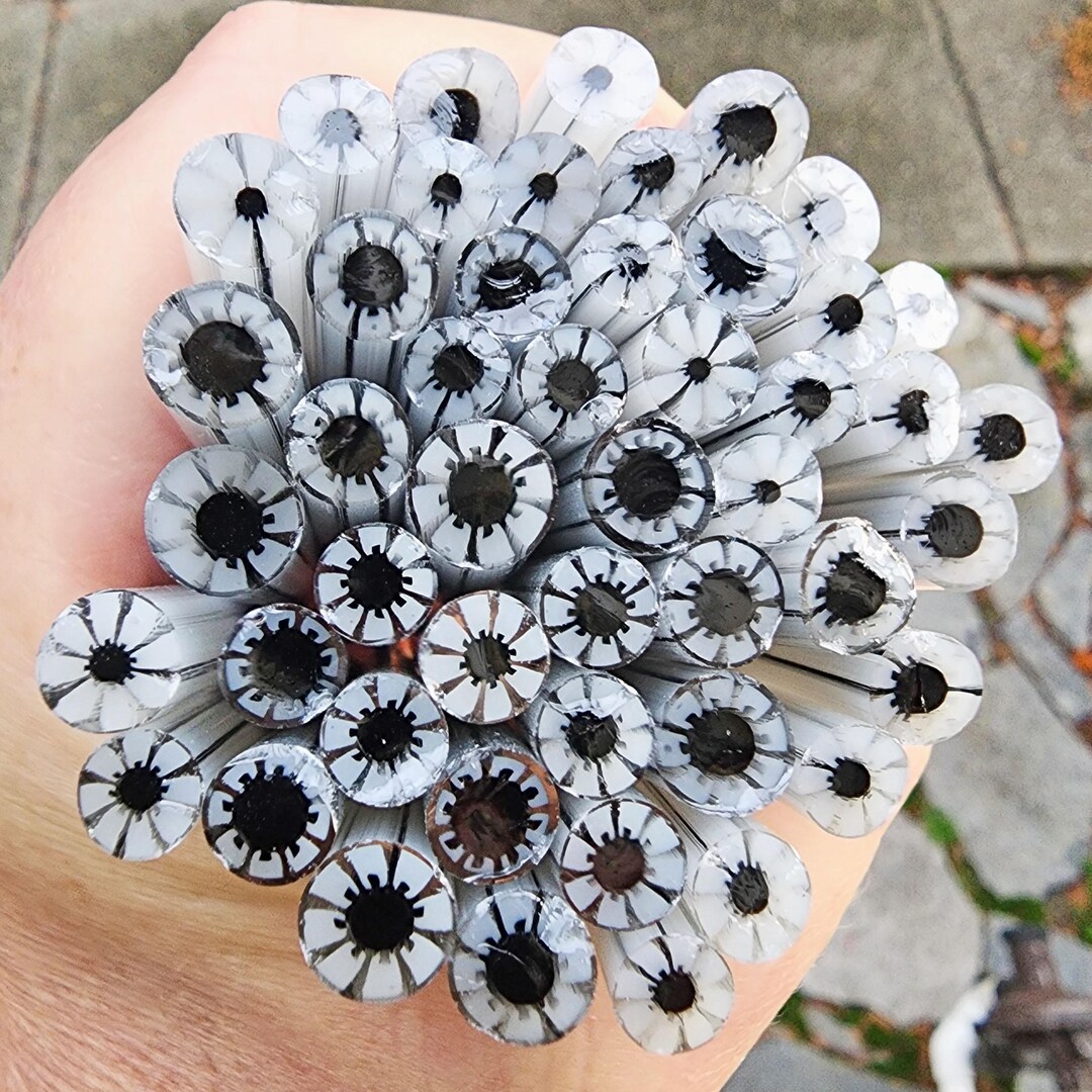 Coe 96 Flower: Timeless - 1 Oz Murrini Murrine Millefiori Vitrigraph ...