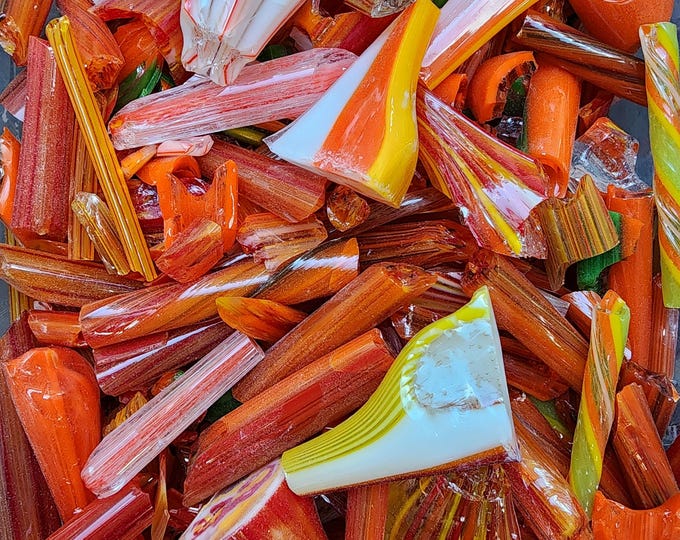 SALE Coe 96 One Pound of Scrappy Scrap Scrap - Oranges and Lots of ...