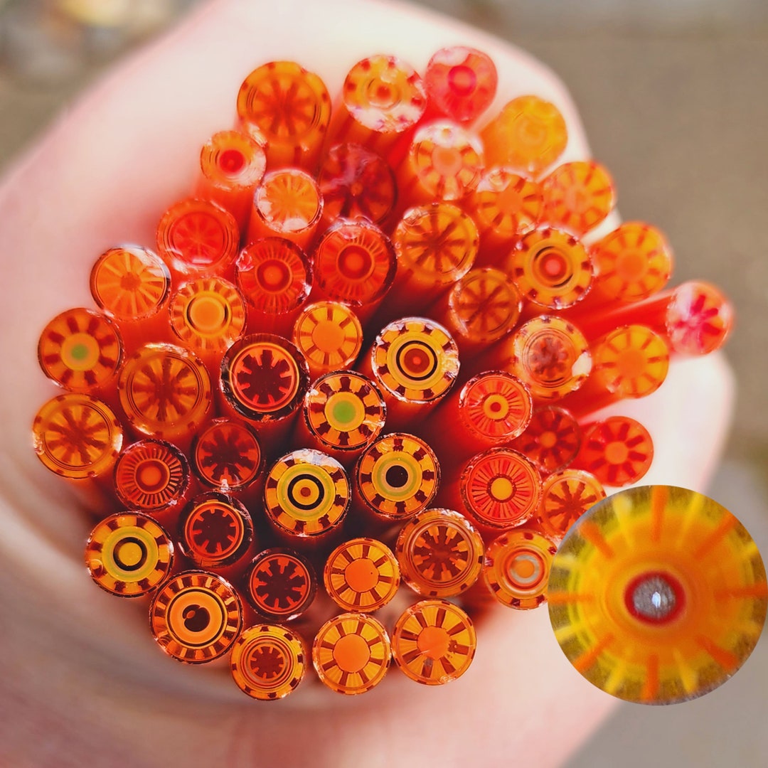 Coe 96 Extra-fancy Murrini: Orange You Yummy - 1 Oz Murrini Murrine ...