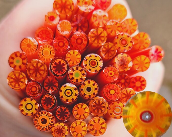 Coe 96 Extra-fancy Murrini: Orange You Yummy - 1 Oz Murrini Murrine ...
