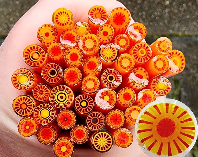 Coe 96 Fancy Murrini: Tango - 1 Oz Murrini Murrine Millefiori ...