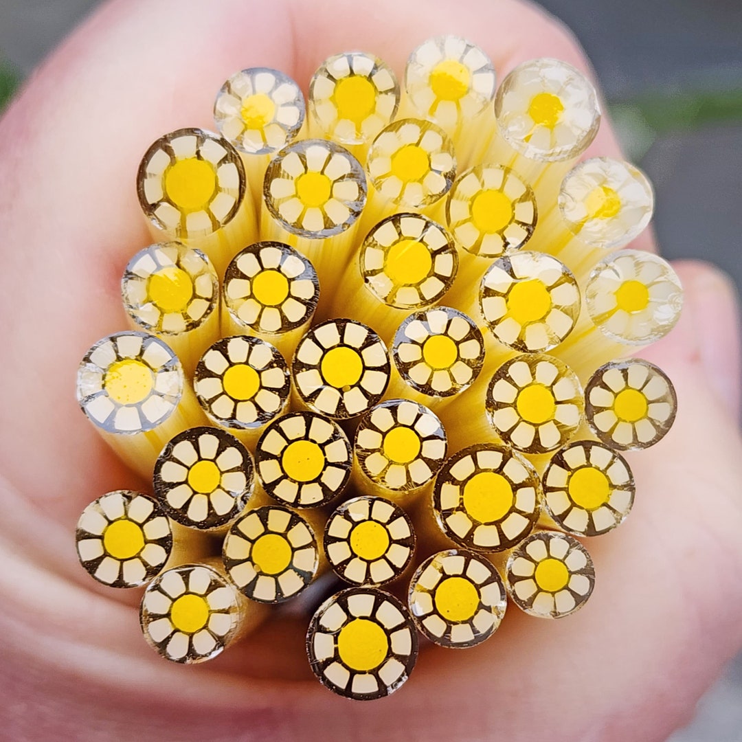 Coe 96 Flower: Favorite Daisy 1 Oz Murrini, Murrine, Millefiori ...