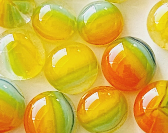 Coe 90 Dots: Yellow Green Orange Stripes 1 Oz Murrini, Murrine ...