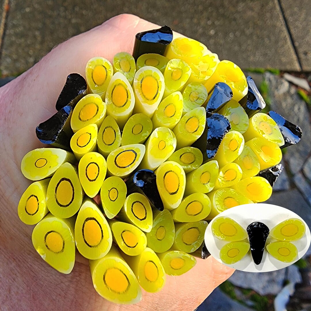 Coe 96 Butterfly: Flutter on by - 1 Oz Murrini, Murrine, Millefiori ...