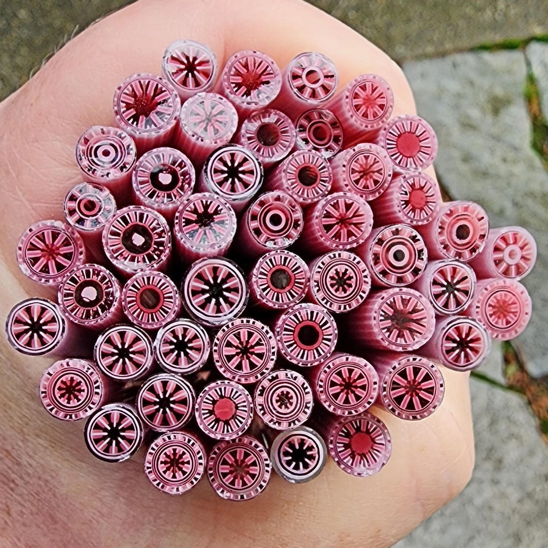 Coe 90 Extra-fancy Murrini: Barbie - 1 Oz Murrini Murrine Millefiori ...