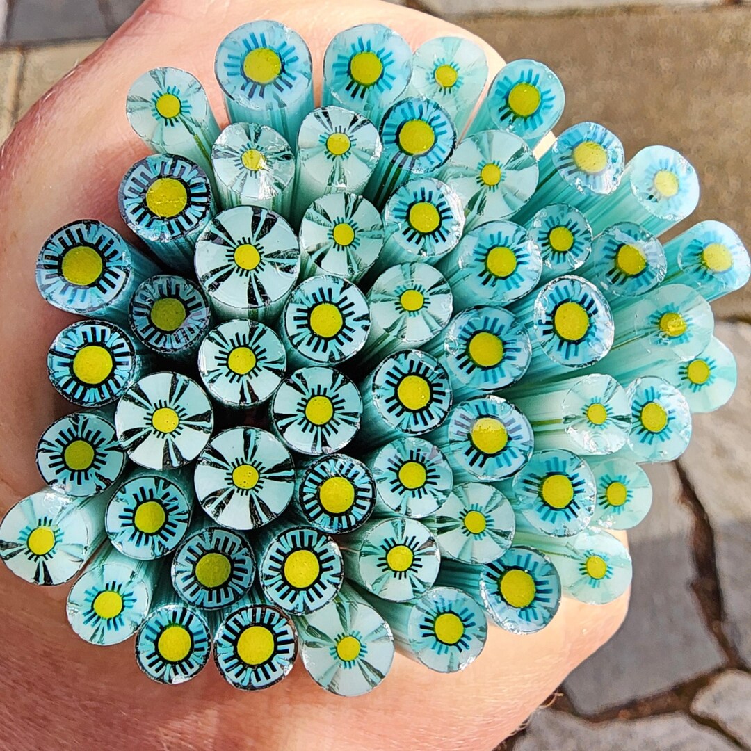 Coe 96 Flower: Good Fortune - 1 Oz Murrini, Murrine, Millefiori ...