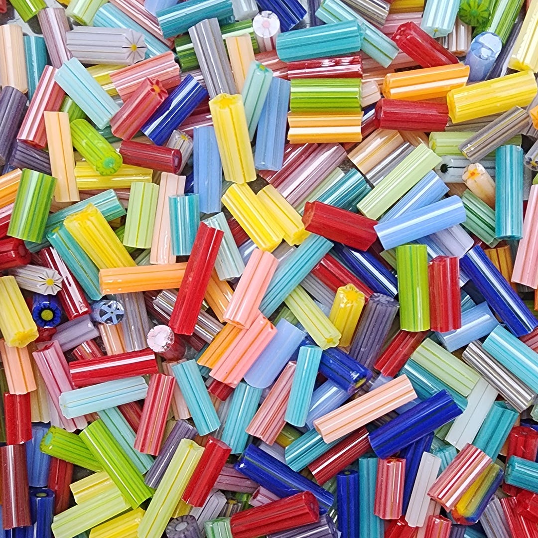 Coe 96 Flower Bouquet: Colors Galore 2 Oz Murrini Murrine Millefiori ...