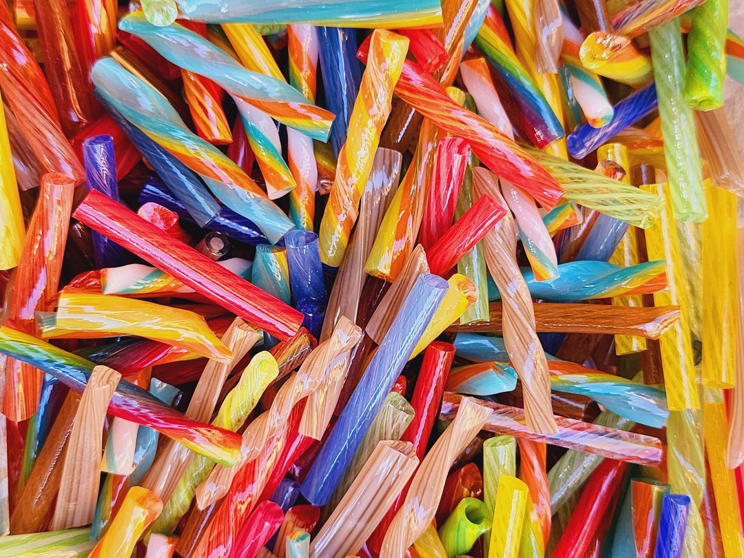 Coe 96 Vitrigraph Scrap Twist Shorties Twisted Cane 2 Oz Assorted ...