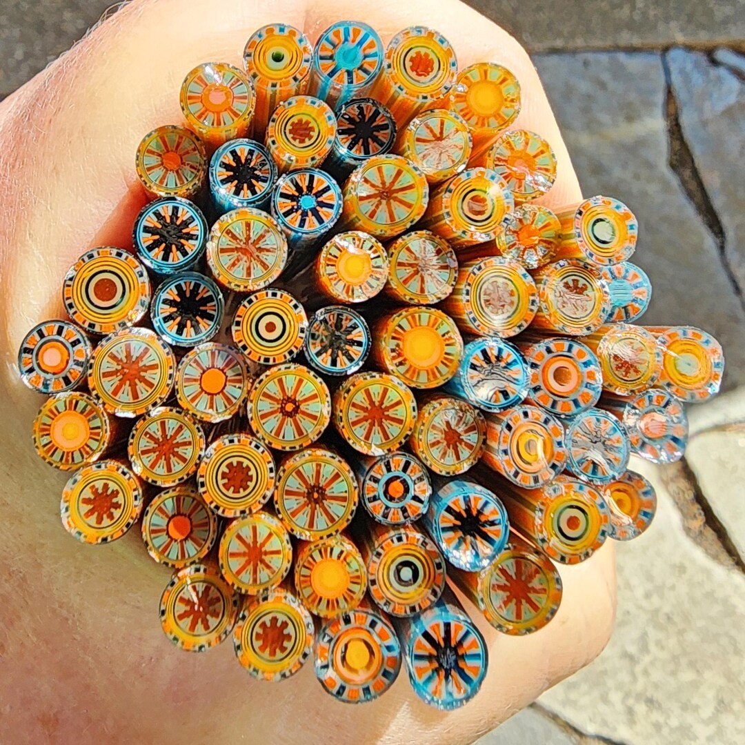 Coe 96 Extra-fancy Murrini: Circus - 1 Oz Murrini Murrine Millefiori ...