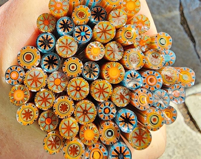 Coe 96 Extra-fancy Murrini: Circus - 1 Oz Murrini Murrine Millefiori ...