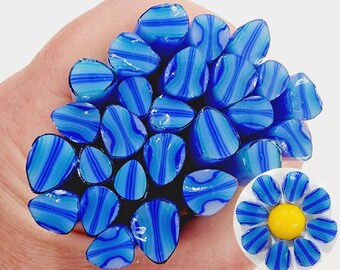 Coe 96 Flower: Fiery Red 1 Oz Murrini Murrine Millefiori Vitrigraph ...