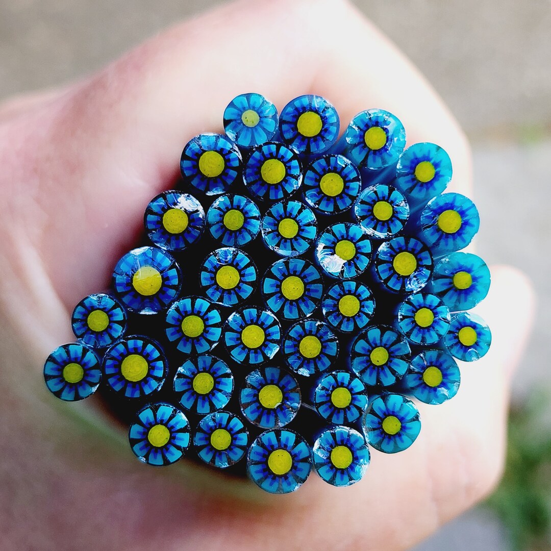 Coe 96 Flower: Splashy 1 Oz Murrini, Murrine, Millefiori, Vitrigraph ...