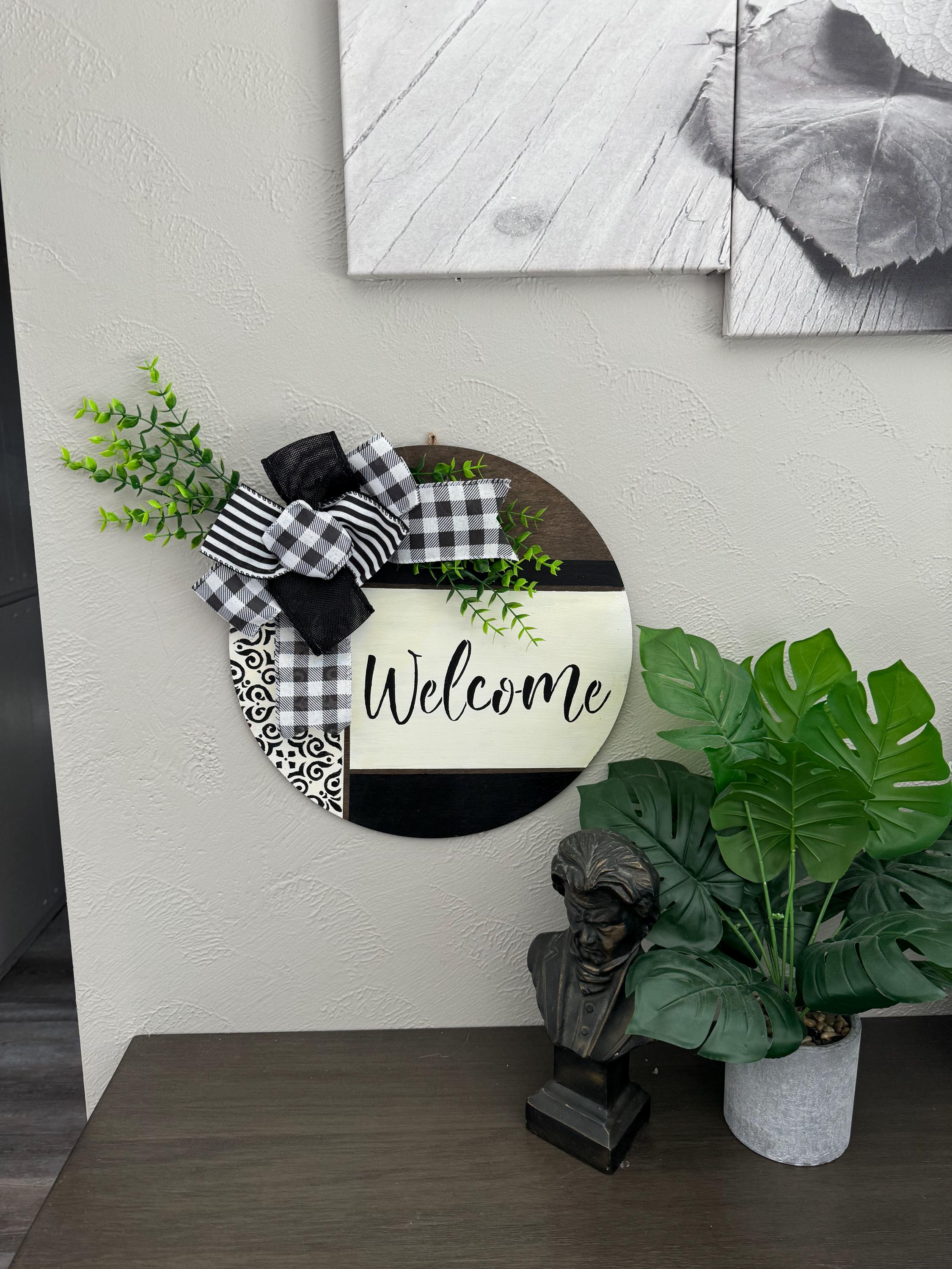 Welcome Sign, Door Hanger - Etsy