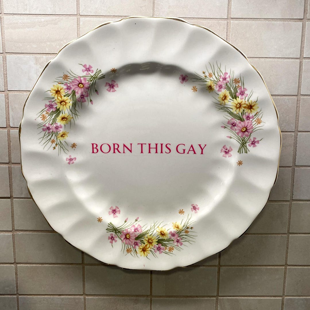 Decorative Plate, Funny Wall Hanging, Reclaimed Vintage Dish With Sassy ...