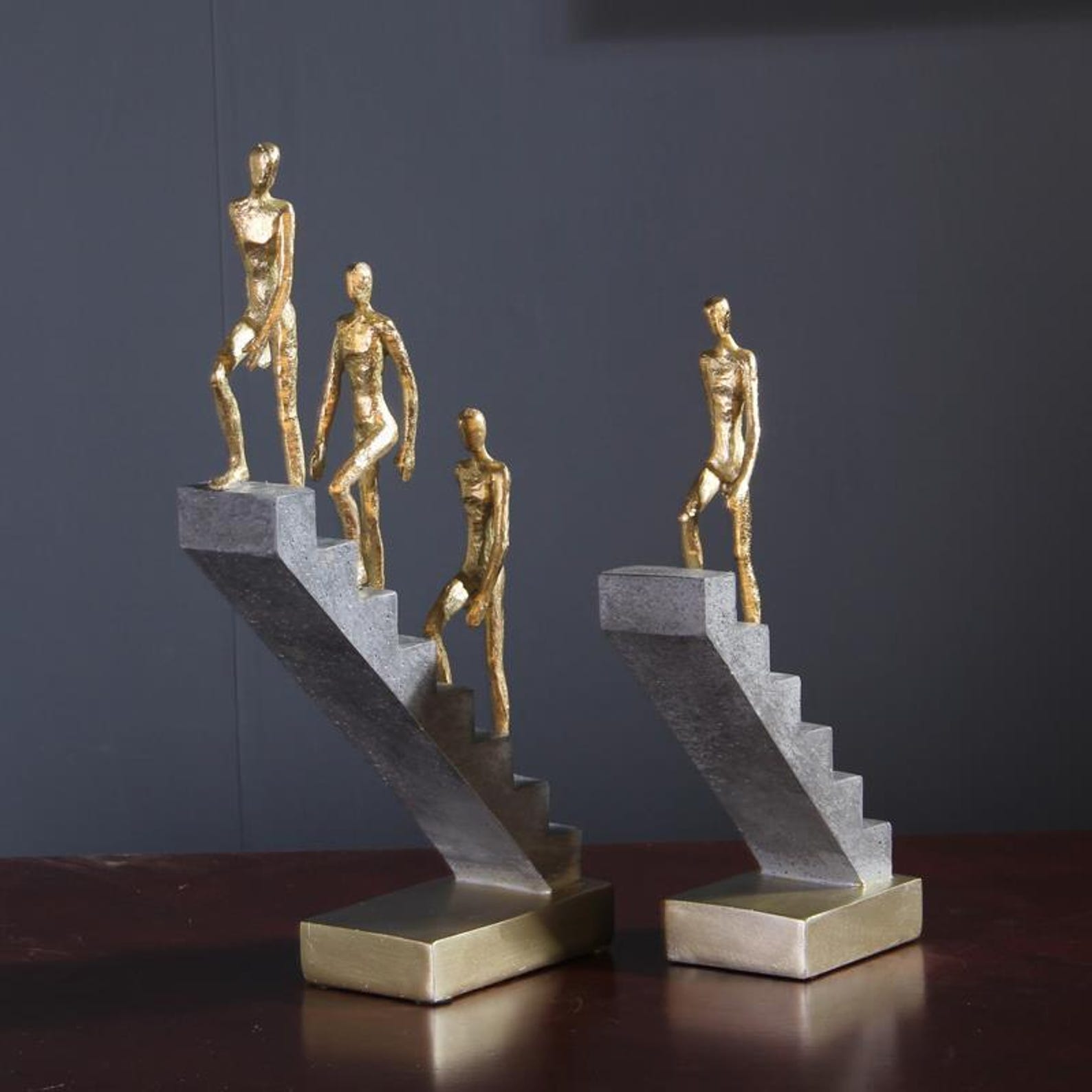 Statues and Sculptures Stairs Home Decor Desk Abstract Go up Statue ...