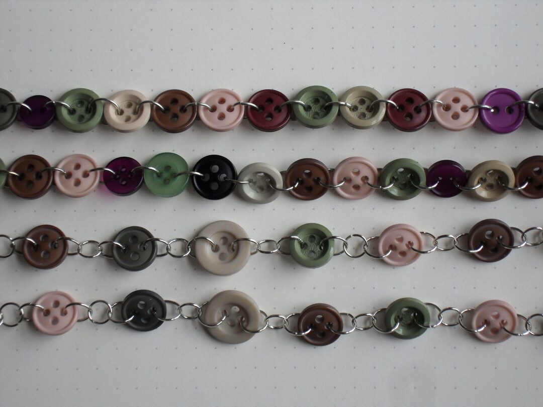 Unique Upcycled Button Necklaces, Choker Necklaces and Bracelets ...