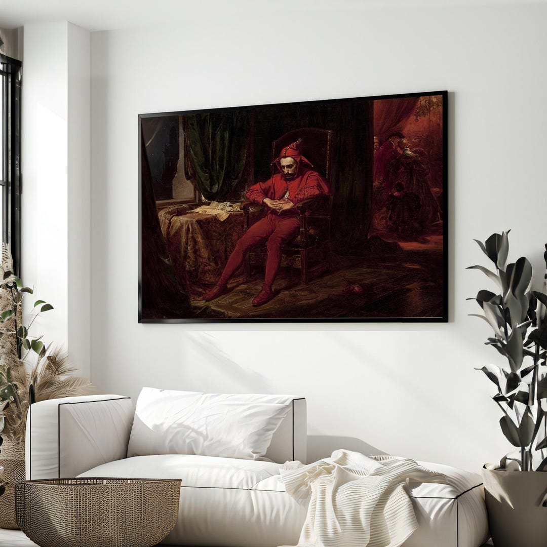 Jan Matejko - Stanczyk - Melancholic Jester in Royal Court - Premium ...