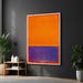 Mark Rothko Inspired Warm Gradient Abstract Canvas Art, Soothing Tones ...