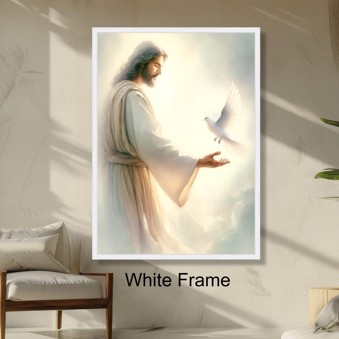 Jesus Compassionate Portrait Religious Wall Art, Christian Faith ...