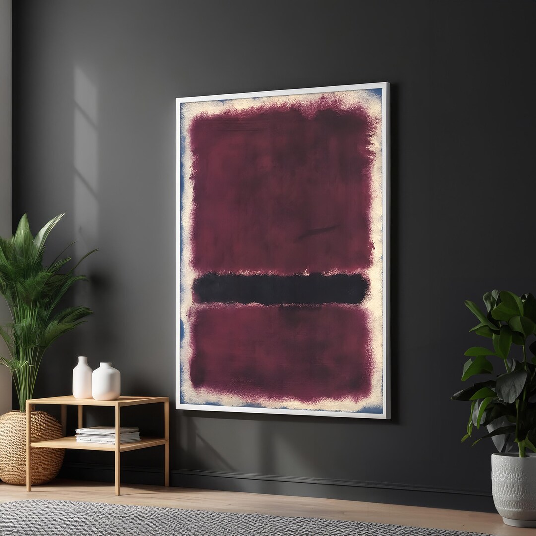 Mark Rothko Inspired Purple and Black Abstract Canvas Print - High ...