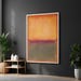 Mark Rothko Inspired Warm Gradient Abstract Canvas Art, Soothing Tones ...
