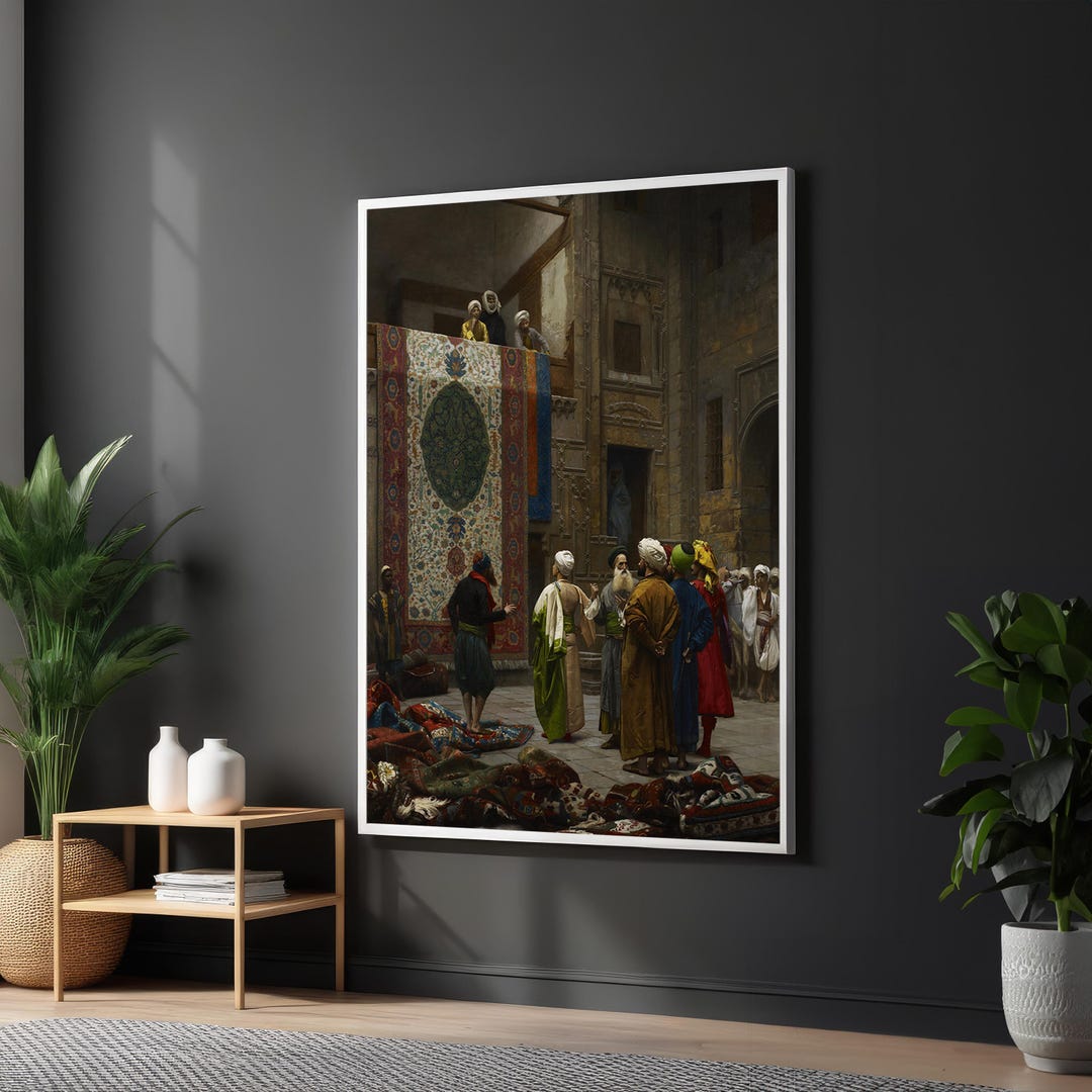 Jean-léon Gérôme Canvas Painting – the Carpet Merchant, Ready-to-hang ...