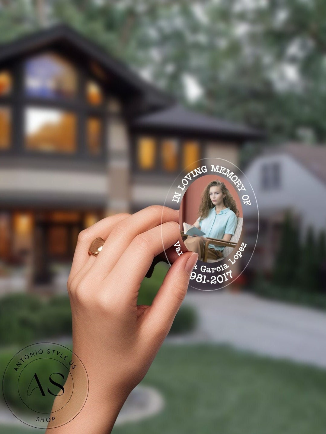 In Loving Memory Sticker, Custom Photo Sticker, Remembrance Gift ...