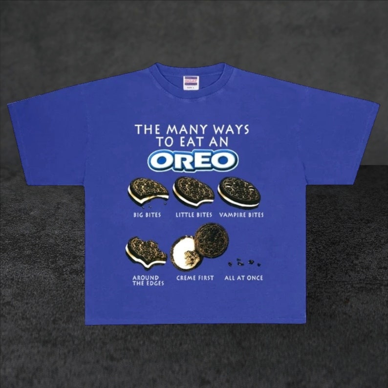 Oreo Fun Ways to Eat an Oreo T-shirt Cookie Lover's Delight Novelty ...