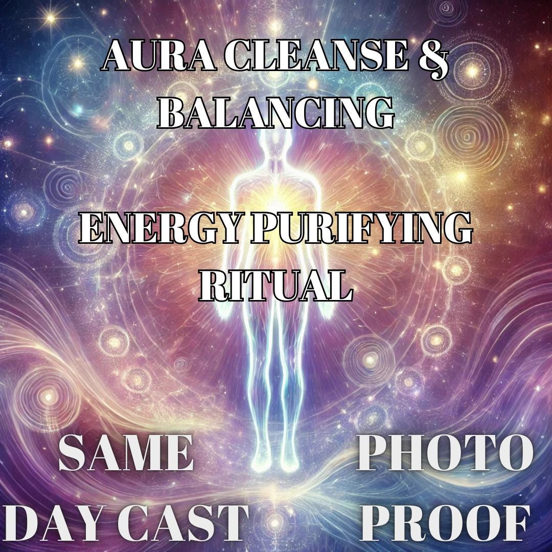 Aura Cleanse Spell Reading Chakra Aura Clearing Positive Energy Same ...
