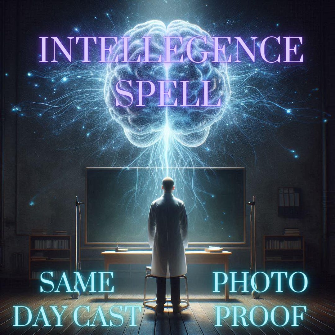 Intellect Spell Reading Genuis Ritual Same Day Cast Mastermind Spell ...