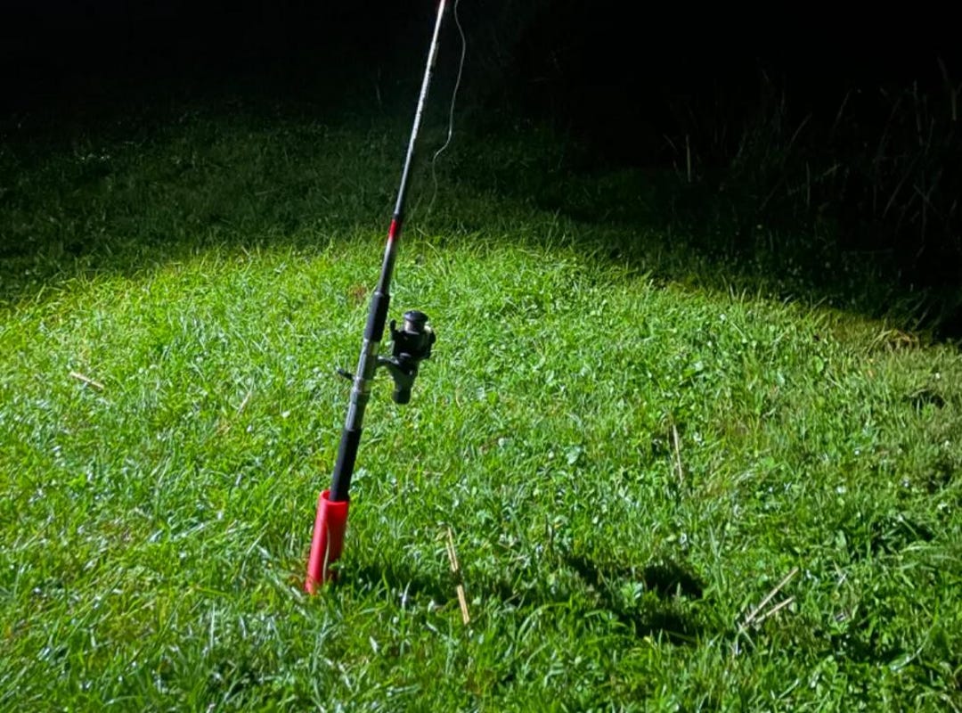 Fishing Rod Holder With Ground Spike 3D Printed PETG Bank Fishing Rod ...