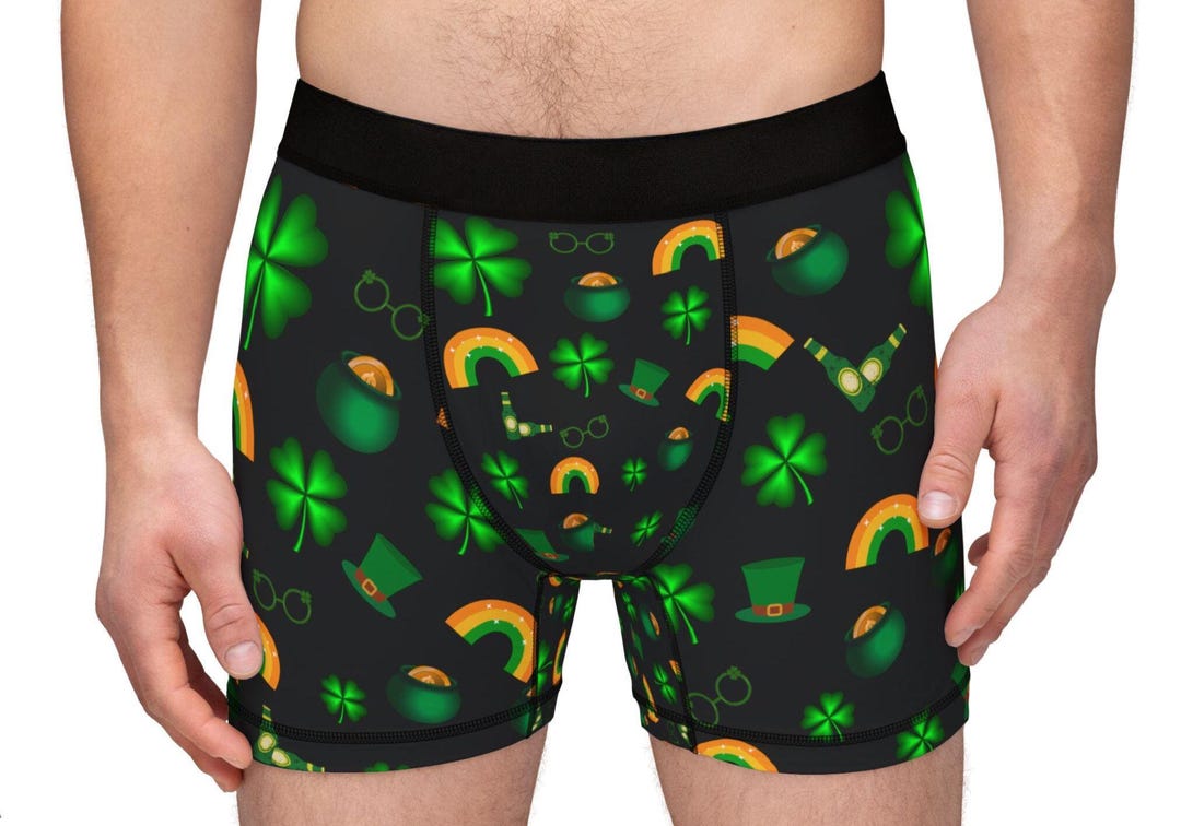 St. Patrick's Boxer, St. Paddy Print Underwear, Gift for Him,st ...
