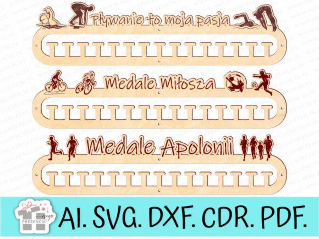 Personalized Laser Cut Medal Hanger SVG, Laser Cut Wall Decor ...