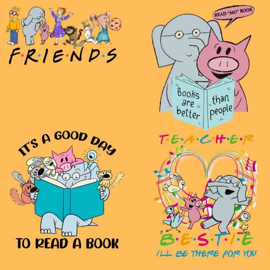 Elephant and Piggie Png Friends Png Piggie Elephant Book Teacher Png ...