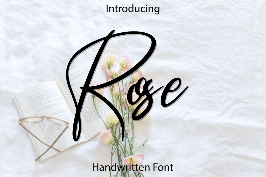 Rose Handwritten Font, Modern Font, Script Font, Wedding Font ...